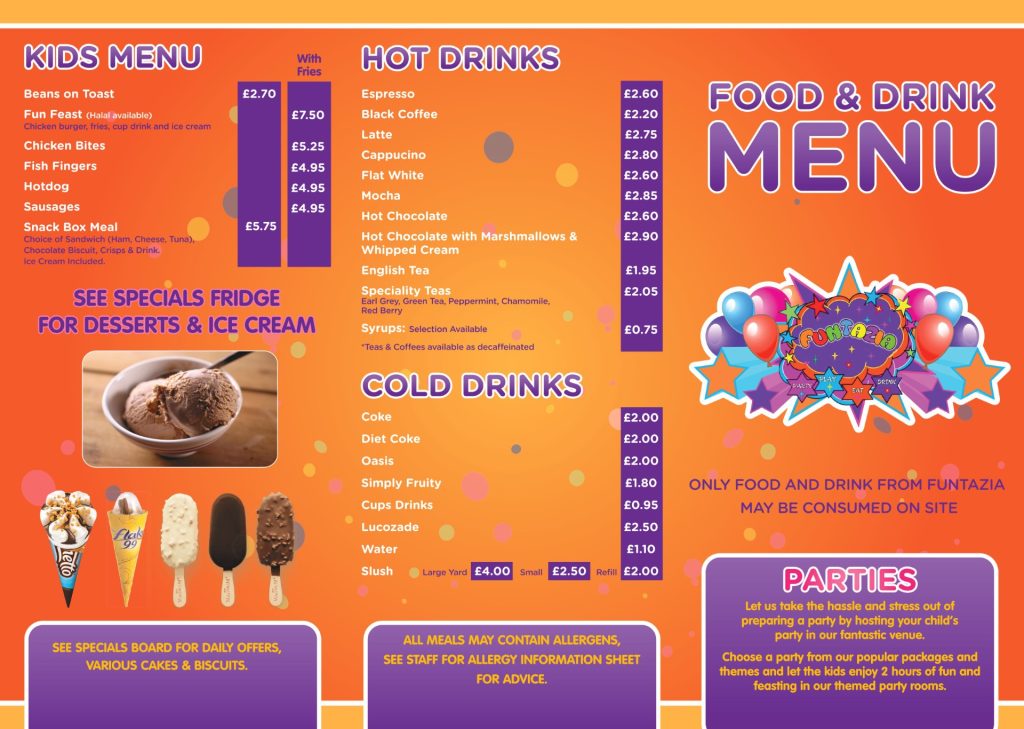 Menu | Funtazia